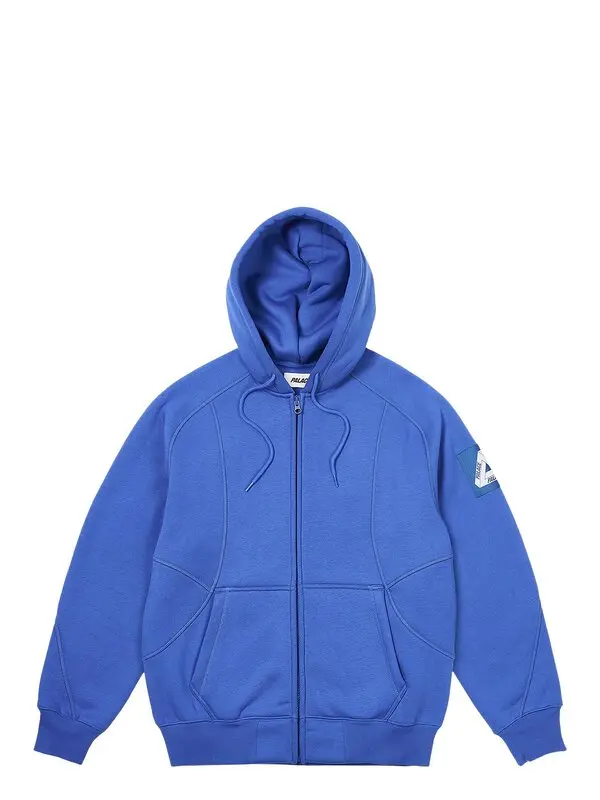 PALACE Bonded Sherpa Zip Hood - Blue
