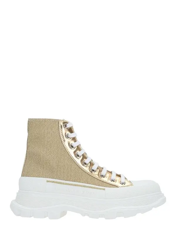 Alexander McQueen Tread Slick High-top Sneakers - Gold