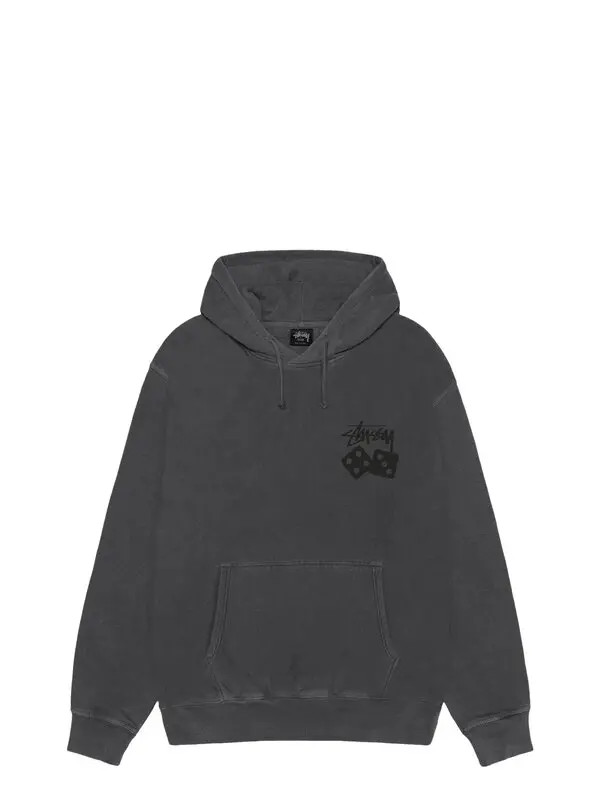 StÜssy Dice Pigment-dyed Hoodie - Black