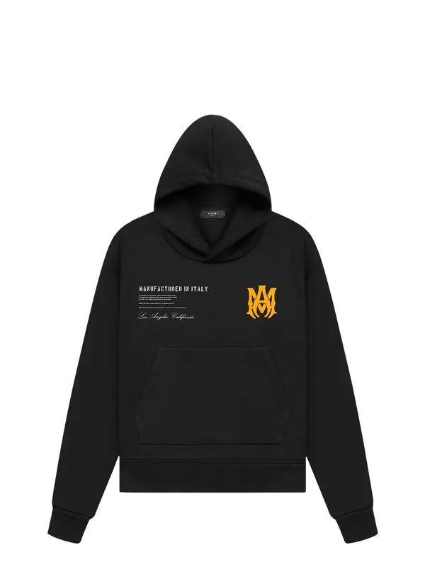 Amiri Military Specs Stencil Hoodie - Black