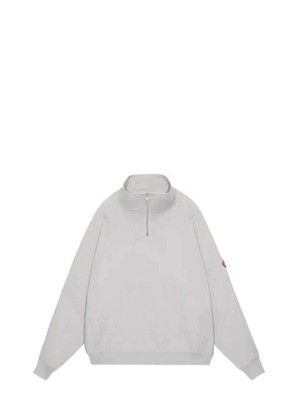 CAV EMPT Layered Gauze Half Zip Sweatshirt - Grey
