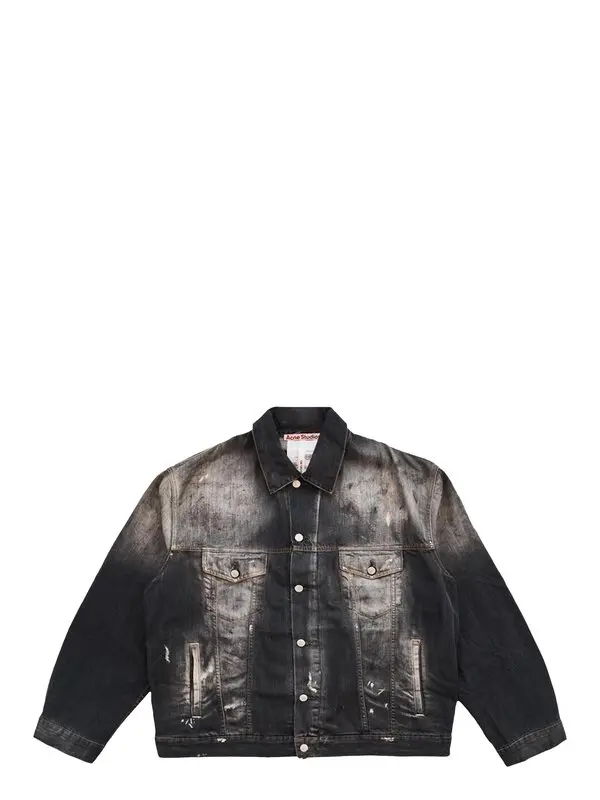 Acne Studios Oversized Denim Jacket - Black