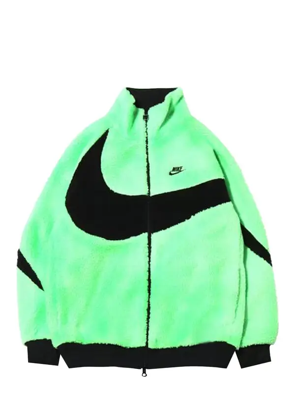 Nike Big Swoosh Reversible Boa Jacket - Green