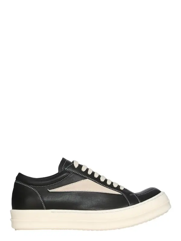 Rick Owens Hollywood Vintage Low Sneakers - Black