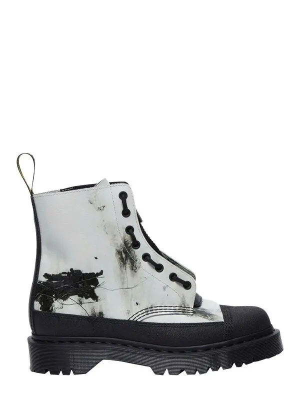 Dr. Martens Nine Inch Nails X 1460 'the Downward Spiral' Boots - White