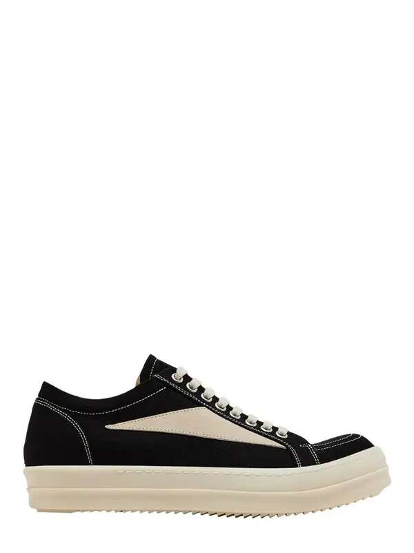 Rick Owens Hollywood Vintage Low Sneakers - Black