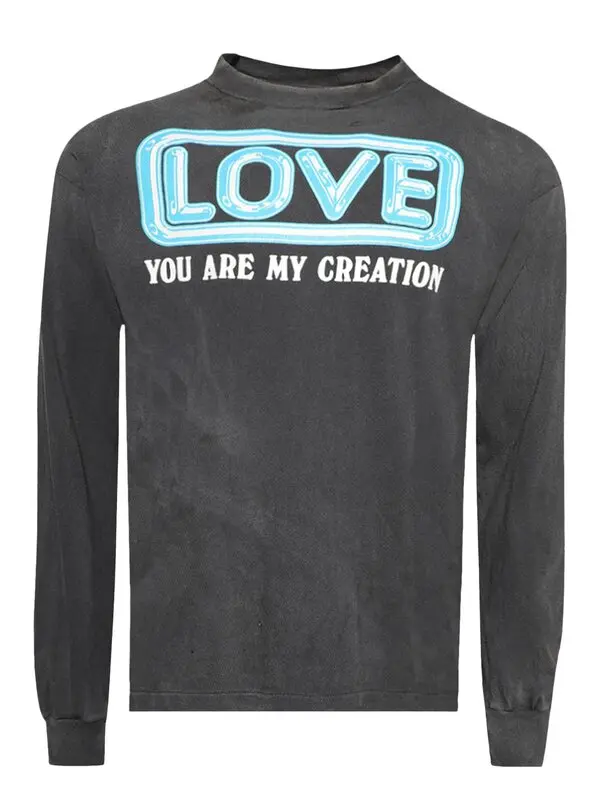 SAINT MXXXXXX Love Long-sleeve Tee - Black