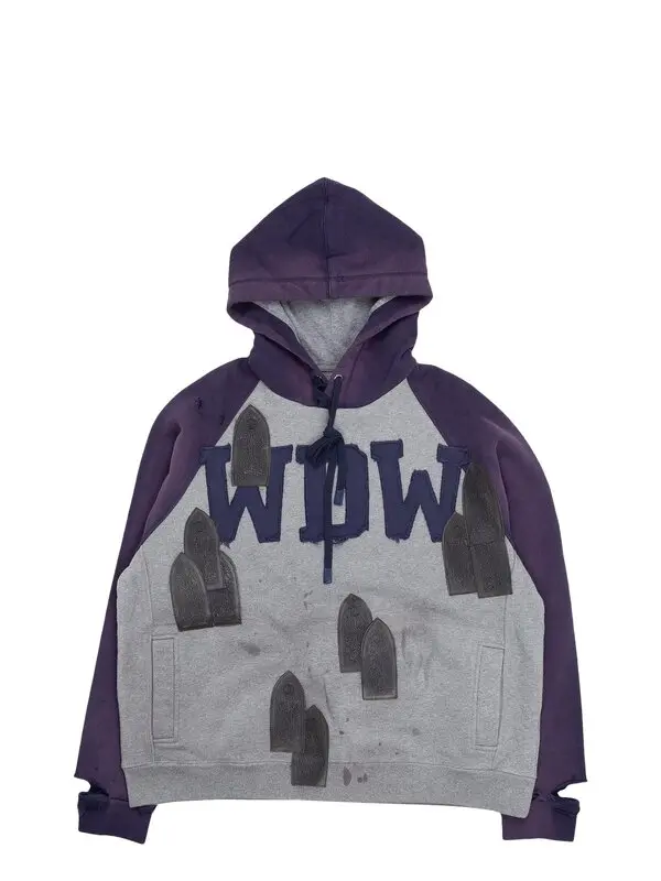 WHO DECIDES WAR BY EV BRAVADO Faded Wdw Pullover Hoodie - Grey