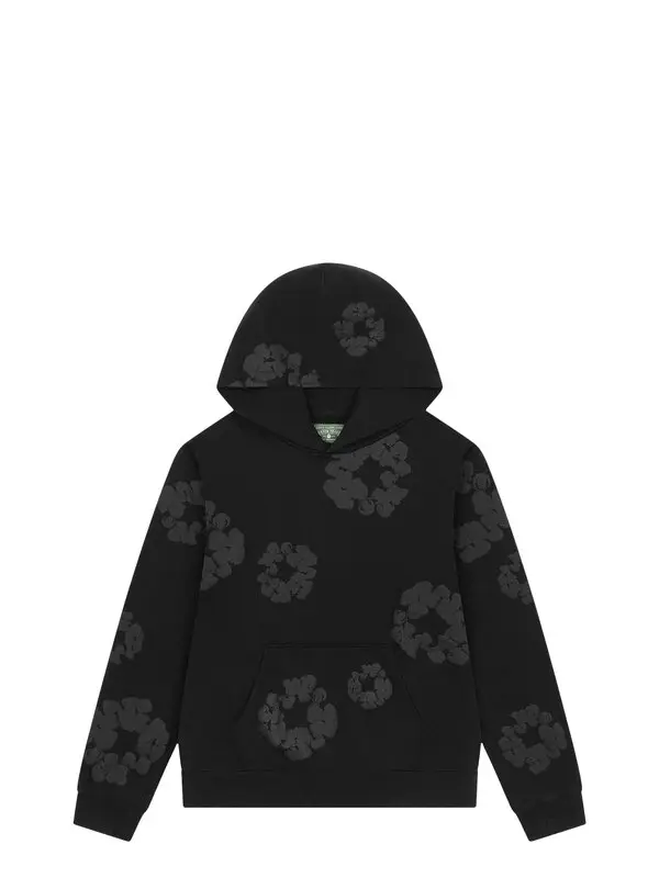 DENIM TEARS Mono Wreath Hoodie - Black
