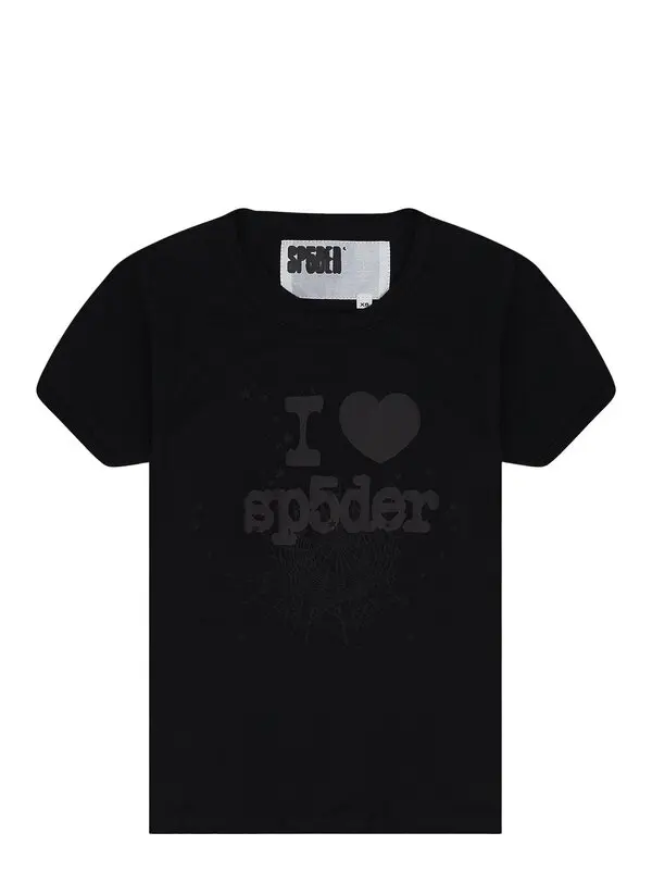 SP5DER Phantom Souvenir Baby Tee - Black