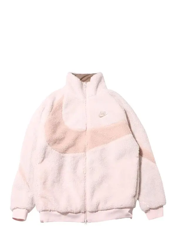 Nike Big Swoosh Reversible Boa Jacket - Pink