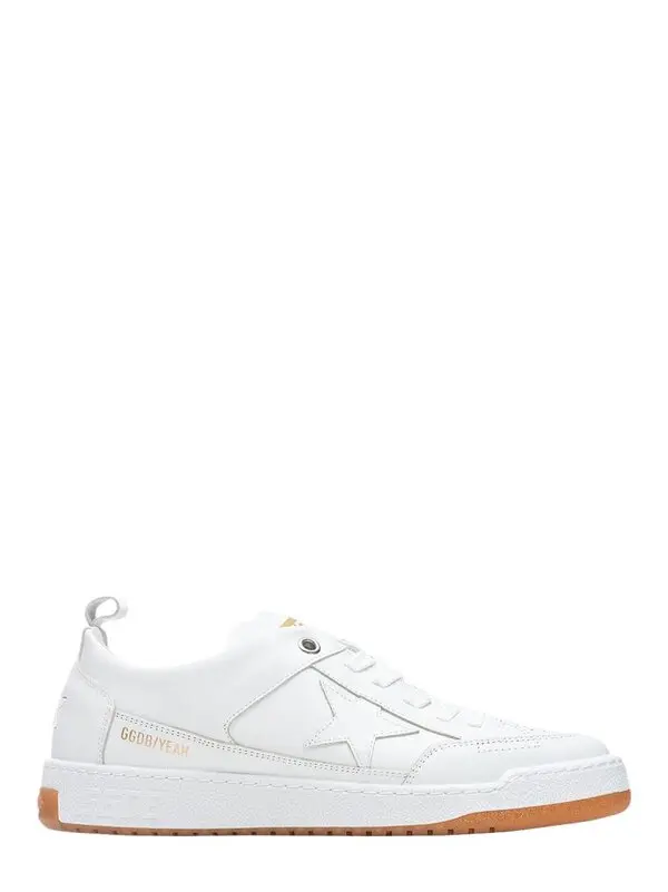 GOLDEN GOOSE Yeah Leather Sneakers - White