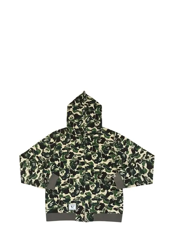 A BATHING APE X Stussy Full Zip Hoodie - Green