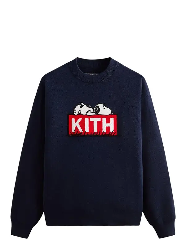 Kith For Peanuts Doghouse Crewneck Sweater - Blue
