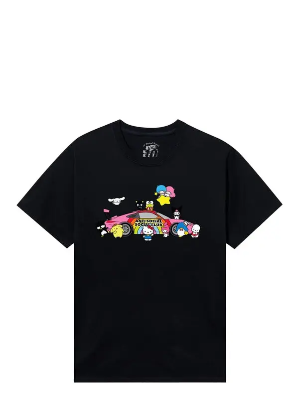 ANTI SOCIAL SOCIAL CLUB X Hello Kitty Racing Tee - Black