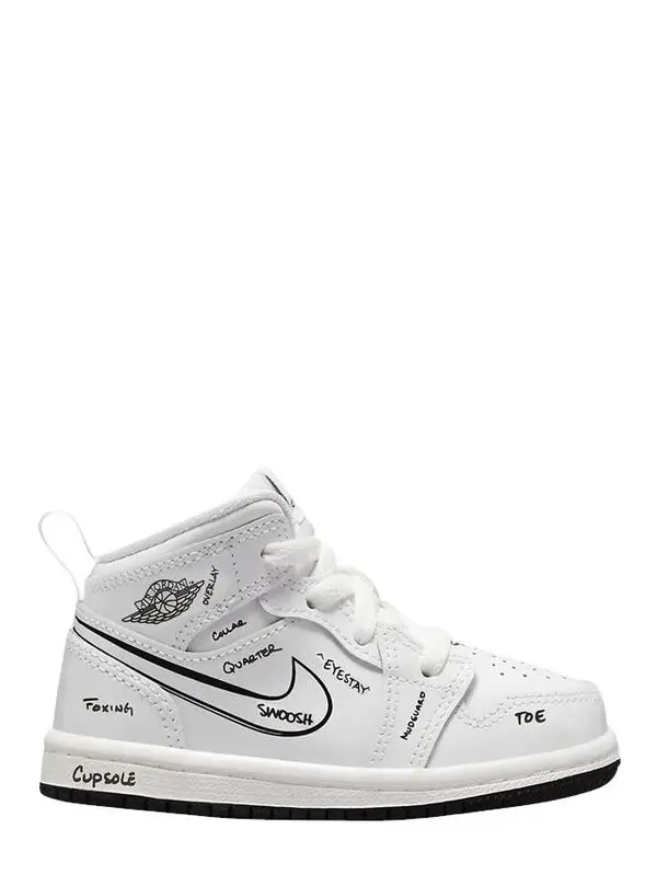 JORDAN 1 Mid Td Sneakers - White