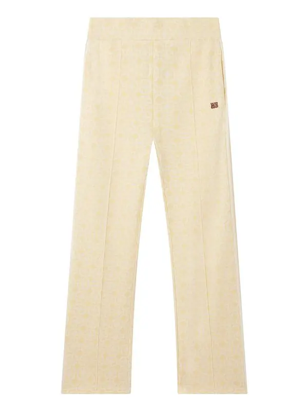 WALES BONNER Jersey Jacquard Shine Track Pants - Yellow