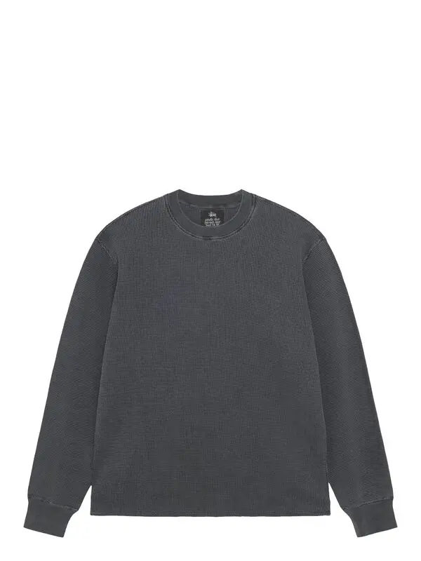 StÜssy Garment Dyed Long-sleeve Thermal - Black
