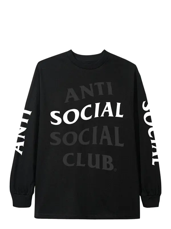 ANTI SOCIAL SOCIAL CLUB Highlight Long-sleeve T-shirt - Black