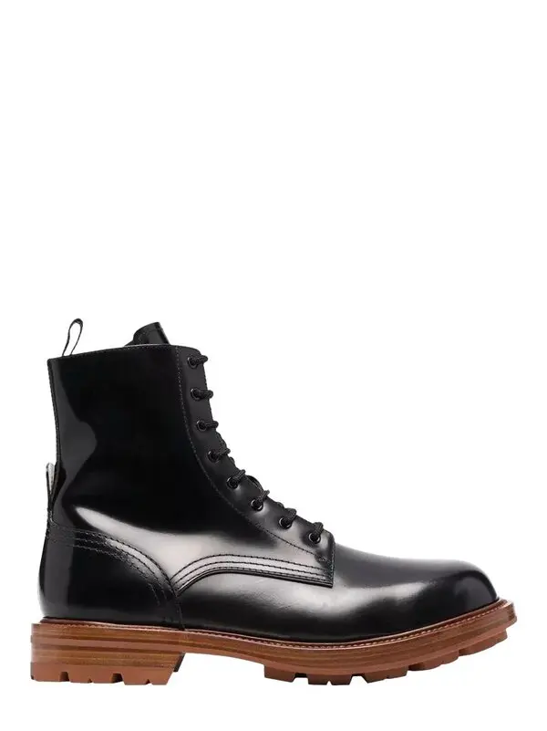 Alexander McQueen Lace-up Ankle Boots - Black