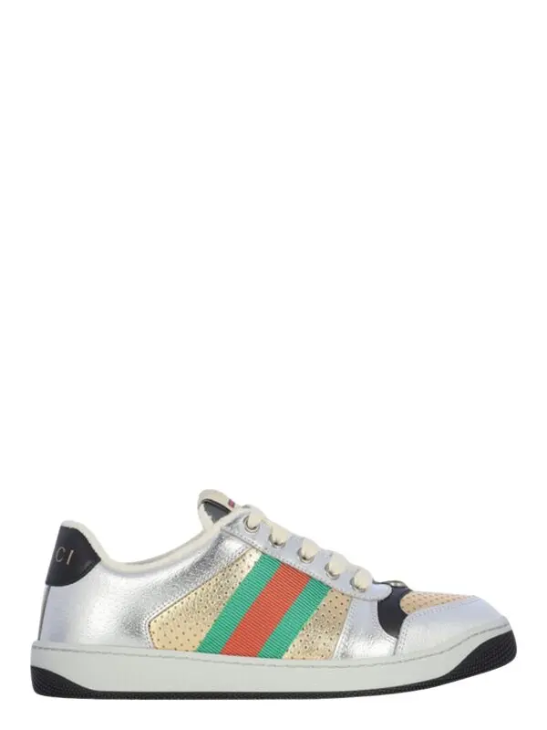 Gucci Screener Sneakers - Silver