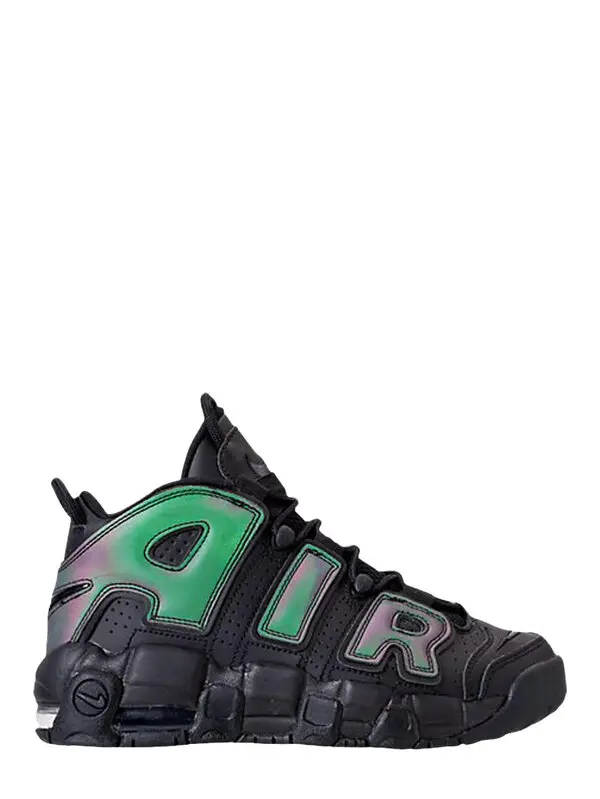 Nike Air More Uptempo Gs 'reflective' Sneakers - Black