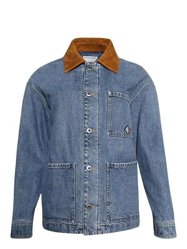 Bottega Veneta Padded Denim Jacket - Blue