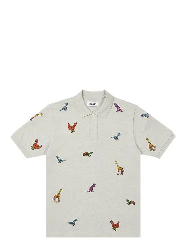PALACE Animals Polo - Grey