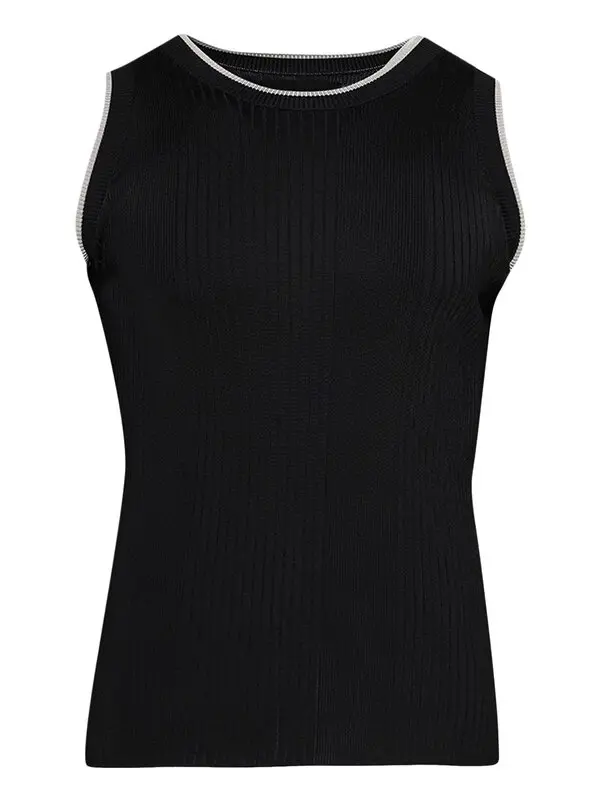Amiri Ribbed Tank Top - Black