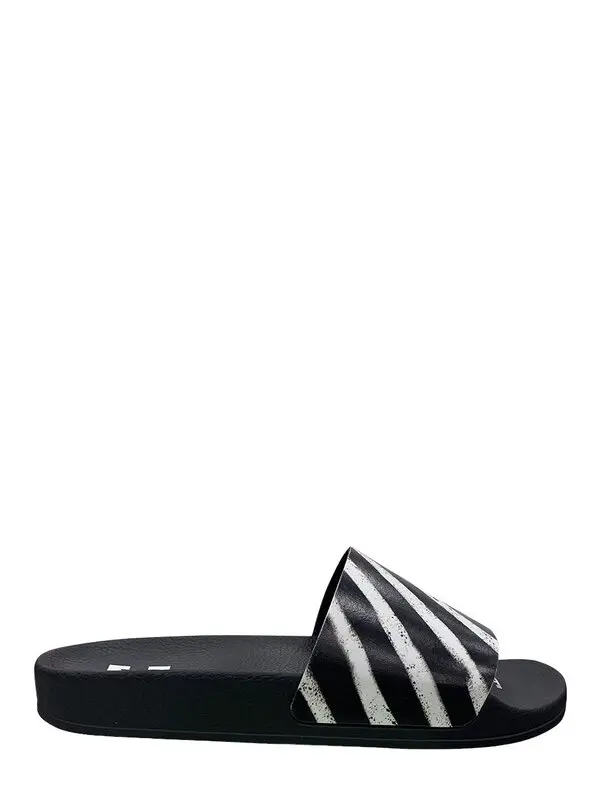 Off-White Spray Sliders - Black