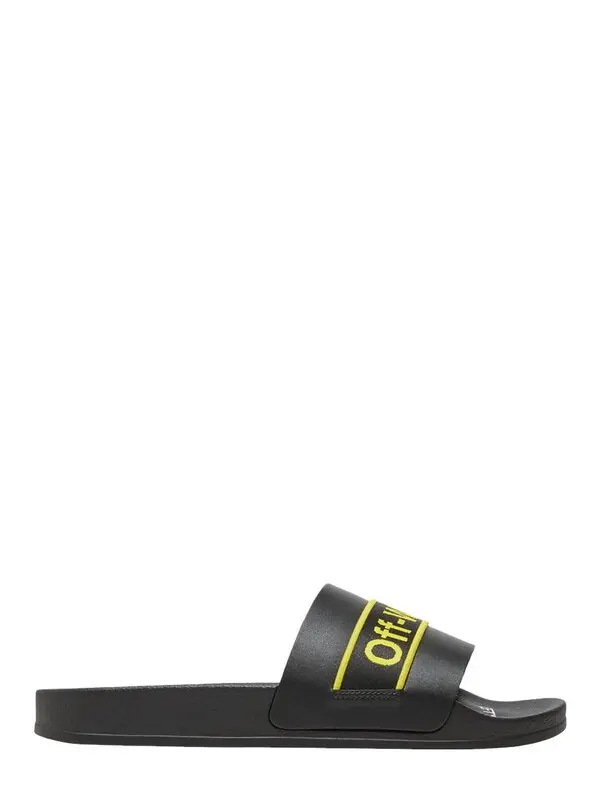 Off-White Industrial Sliders - Black