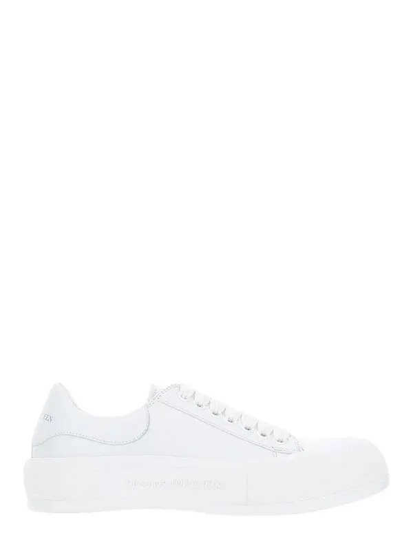 Alexander McQueen Deck Lace Plimsoll - White