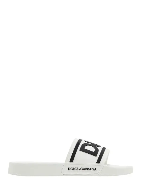 Dolce & Gabbana Dg Logo Slides - White