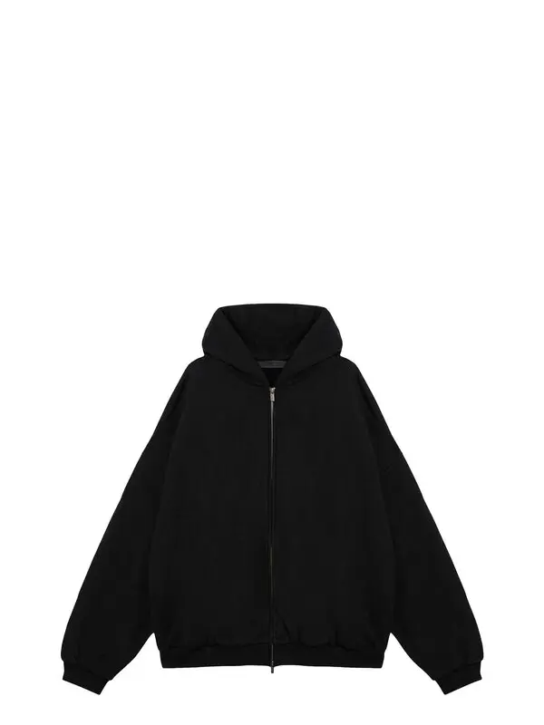Fear Of God Heavy Fleece Full Zip Hoodie - Black