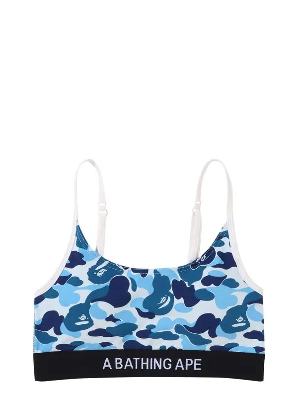 A BATHING APE Abc Camo Sport Bra - Blue