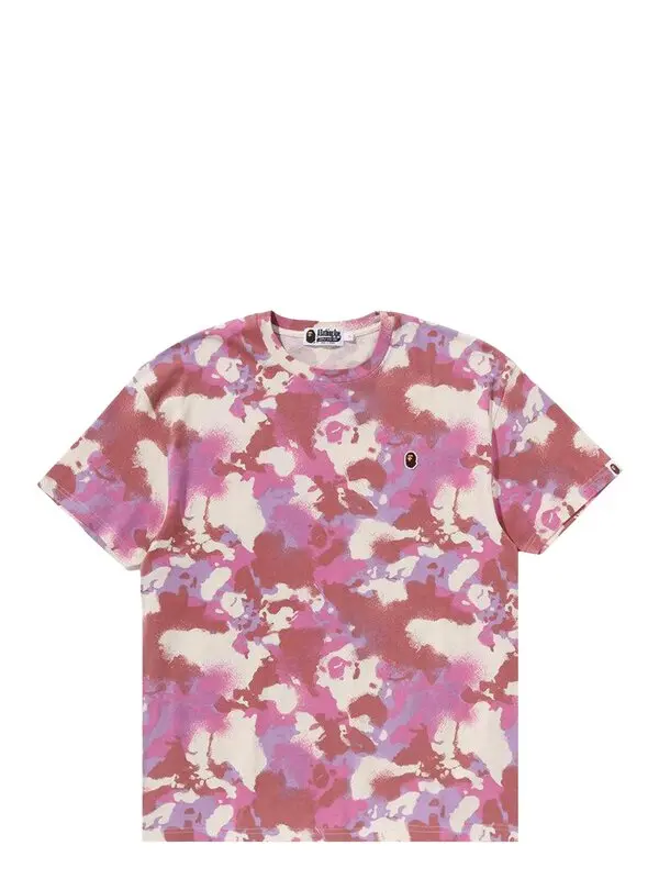 A BATHING APE Map Camo Oversized Tee - Pink