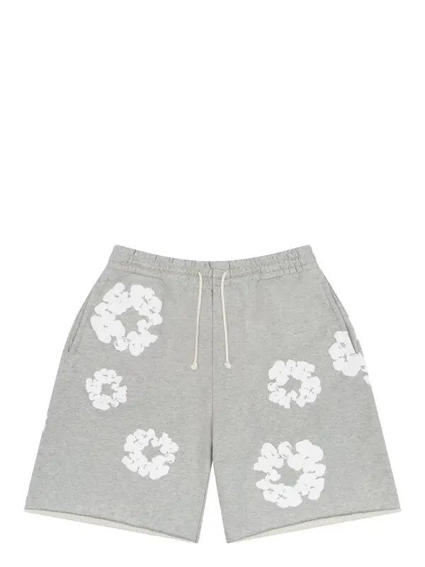 DENIM TEARS Cotton Wreath Shorts - Grey