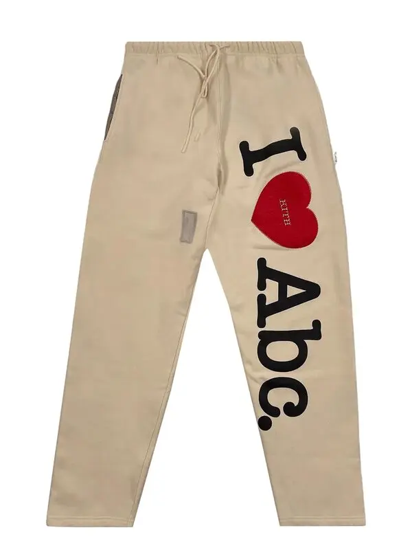 Kith X Advisory Board Crystals I <3 Abc Swarovski Sweatpant - Cream