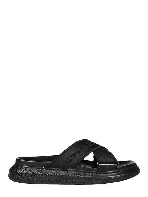 Alexander McQueen Oversized Hybrid Slides - Black