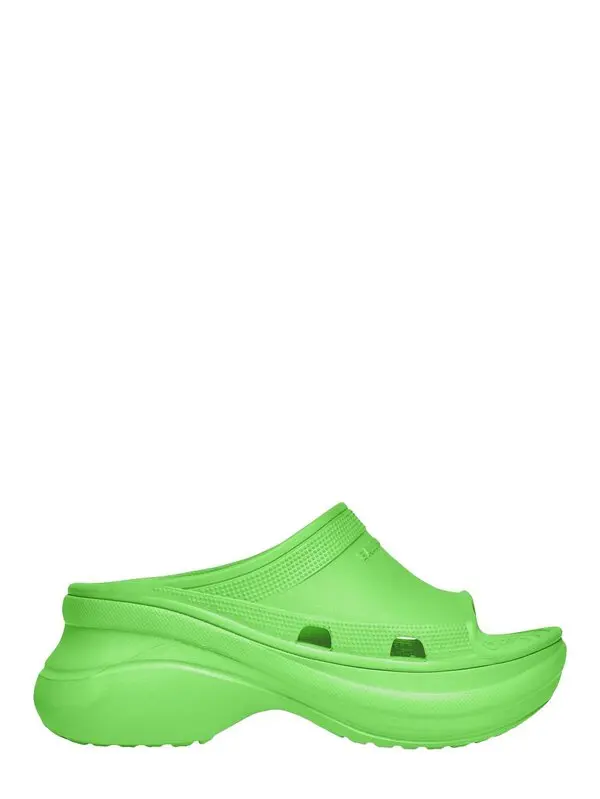 Balenciaga Crocs X Pool Slide Sandal - Green