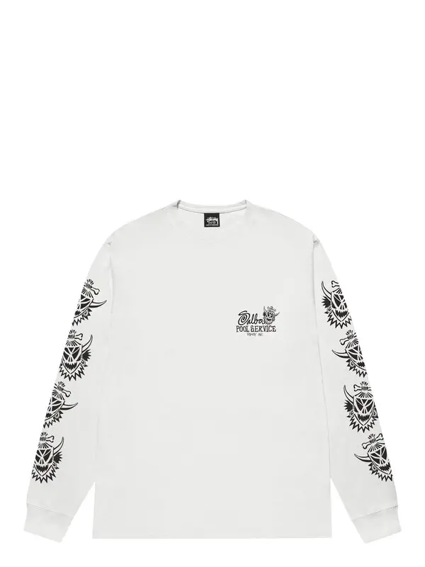 StÜssy Witch Doctor Long-sleeve Tee - White