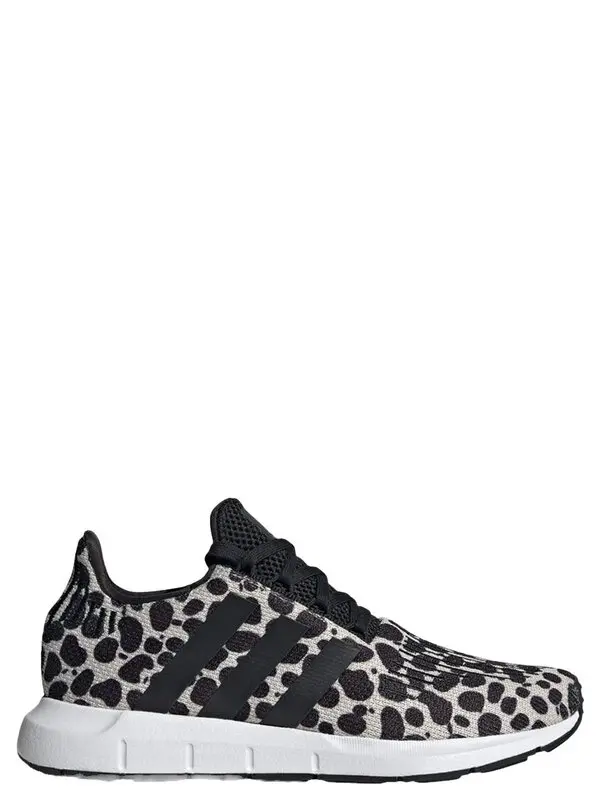 Adidas Swift Run 1.0 Animal Print Sneakers - Black