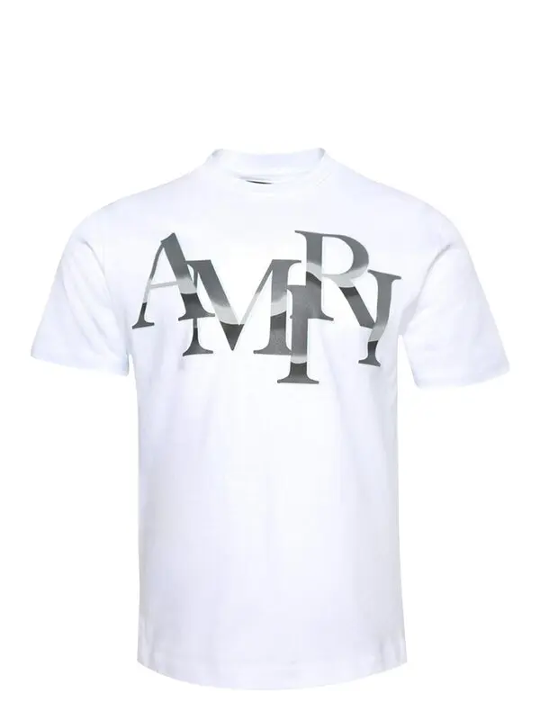 Amiri Staggered Chrome Tee - White