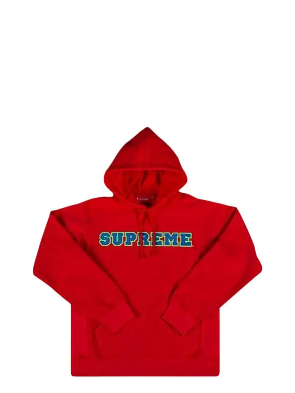 Supreme Cord Collegiate Hooded Sweatshirt - Red