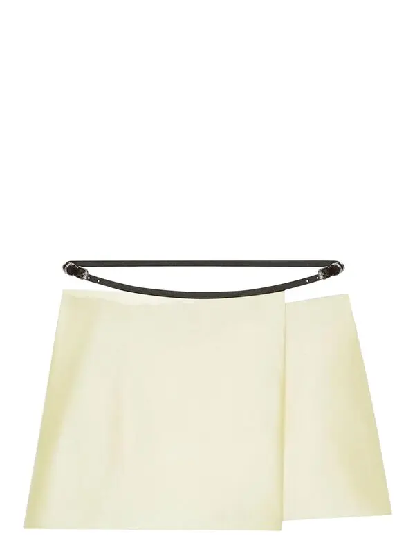 Givenchy Mini Voyou Wrap Skirt - Yellow
