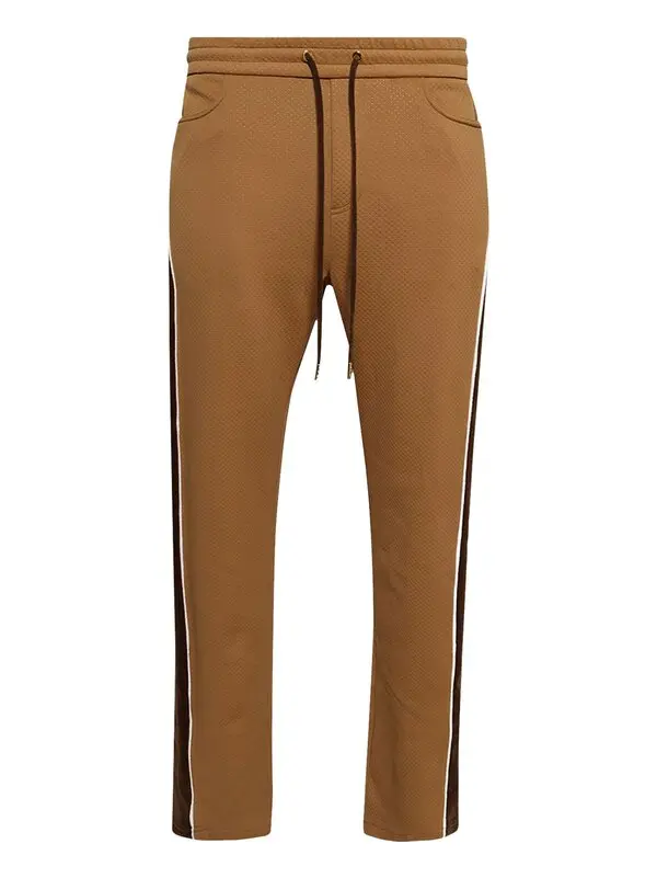 Casablanca Chenille Panelled Track Pants - Tan