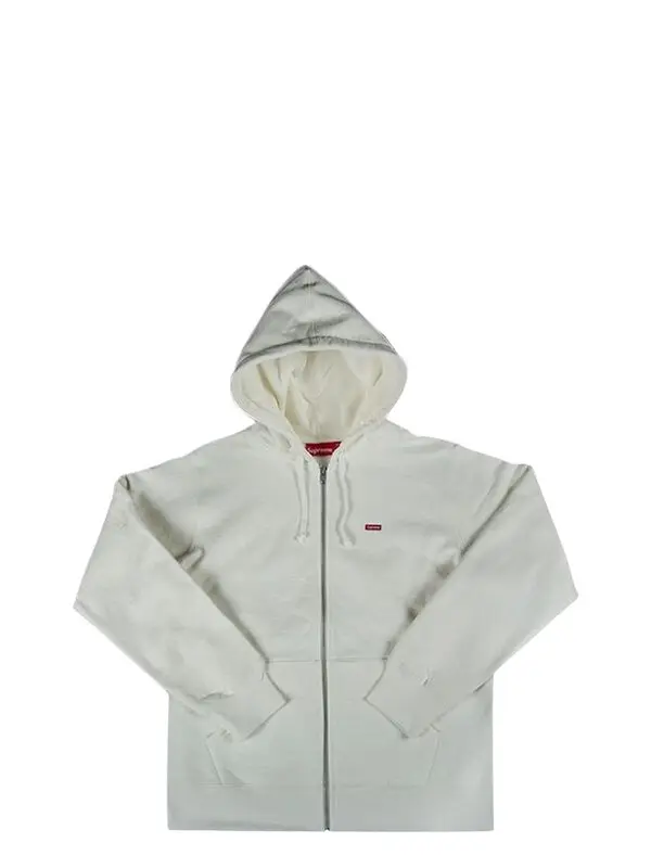 Supreme Small Box Zip Up Sweatshirt - White