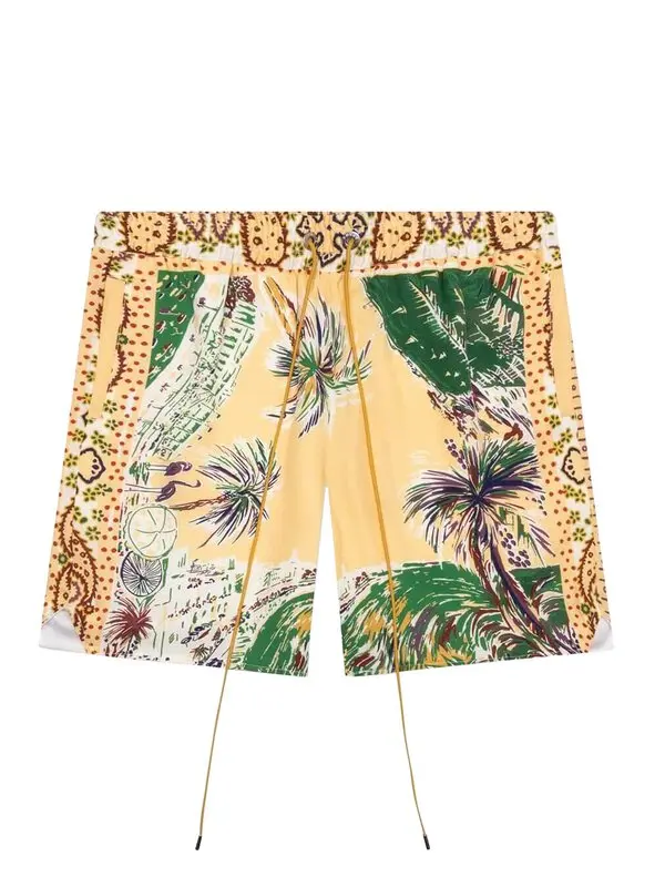 Rhude Palmina Silk Short - Multicolor