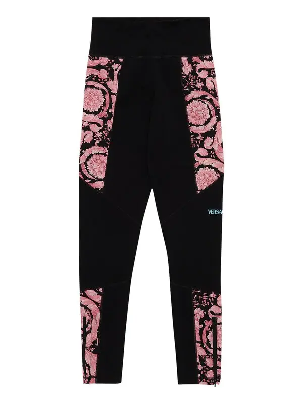 Versace Leggings 'pink - Black