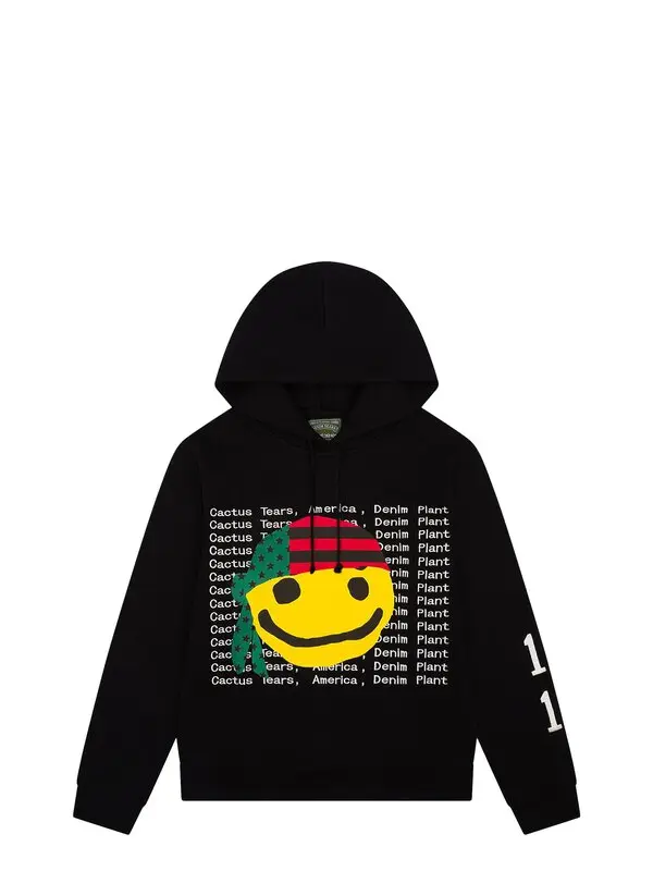 DENIM TEARS X Cactus Plant Flea Market Cactus Tears Hoodie - Black